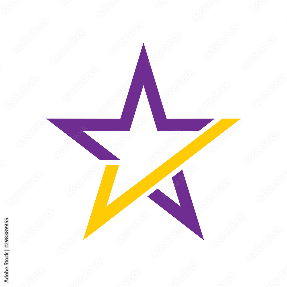 Star Check Mark Logo Stock Vector | Adobe Stock