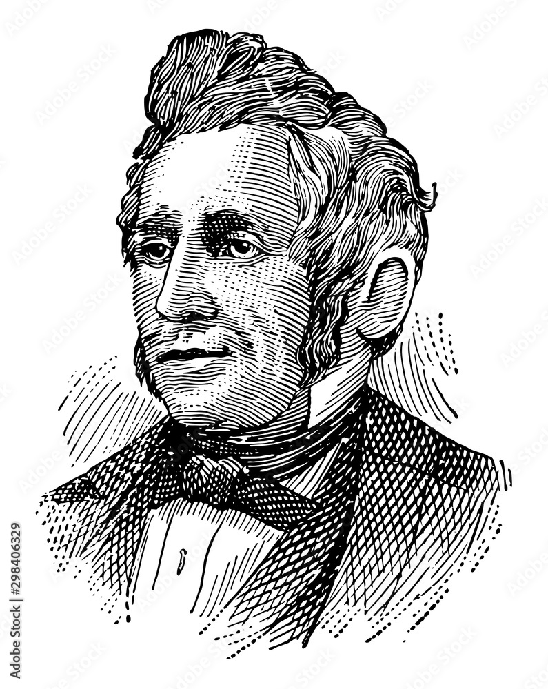 Charles Goodyear, vintage illustration Stock Vector | Adobe Stock
