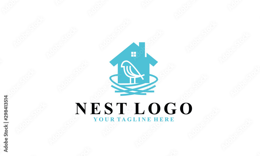 nest logo design inspirations Stock Vector | Adobe Stock