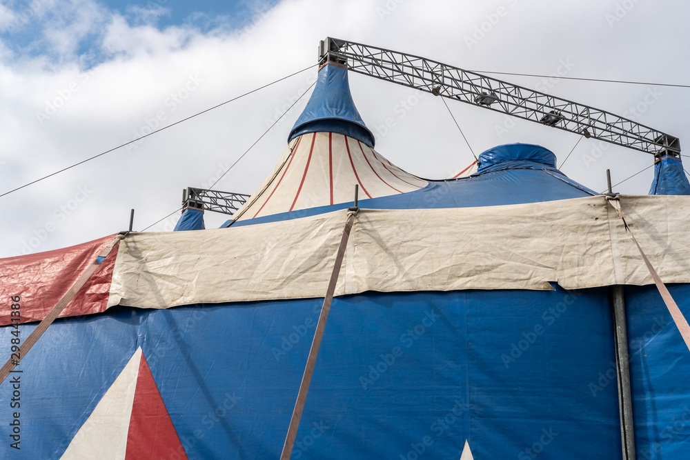 Detailed image of a very large entertainment tent, similar to ones used ...