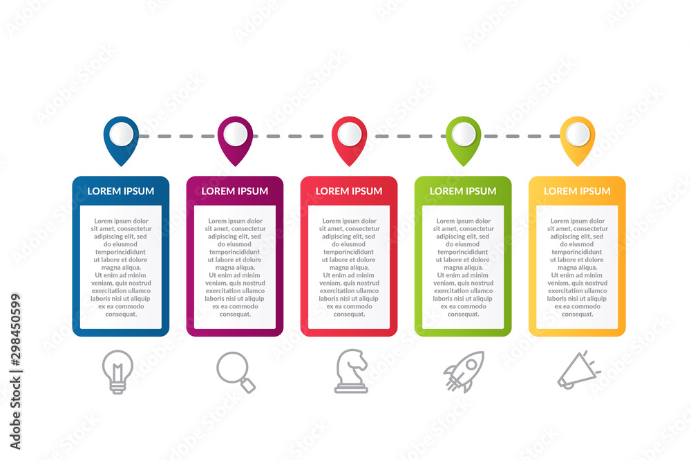 step infographic or process infographic design . business infographic ...