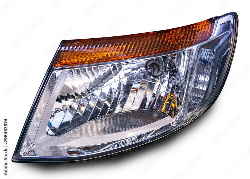 Car headlight system, led technology, new model car led Stock Photo ...