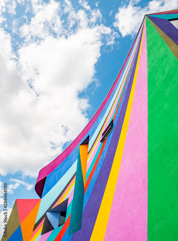 Towner Art Gallery, Eastbourne, England. The mural artwork by artist ...