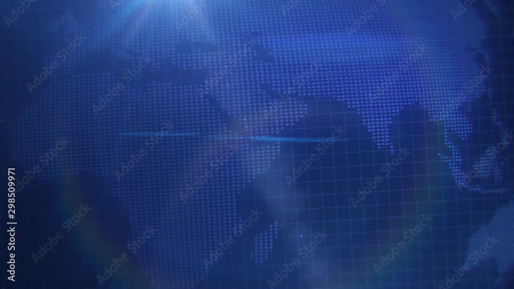 Impressive 3D rendering of the news map in a digital form, which ...