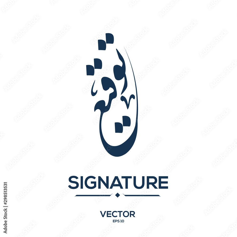 Creative Arabic typography Mean in English ( signature ) , Arabic ...