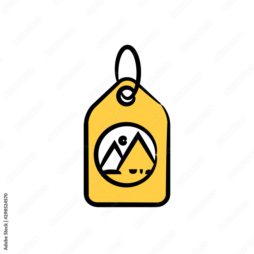 Price Tag Icon Yellow