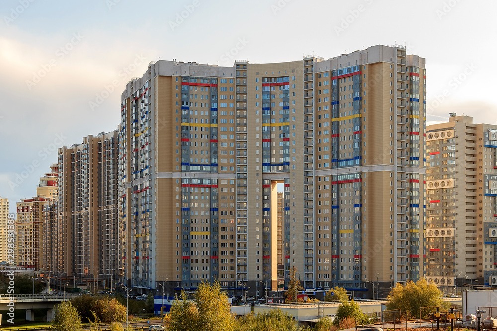 Сonstruction stage of residential monolithic house. Layout of building ...