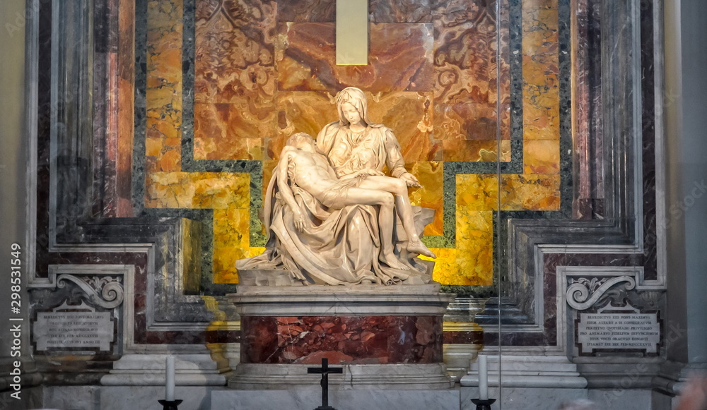 Vatican - May 2018: The Pieta (Mother Mary and Jesus Christ) sculpture ...