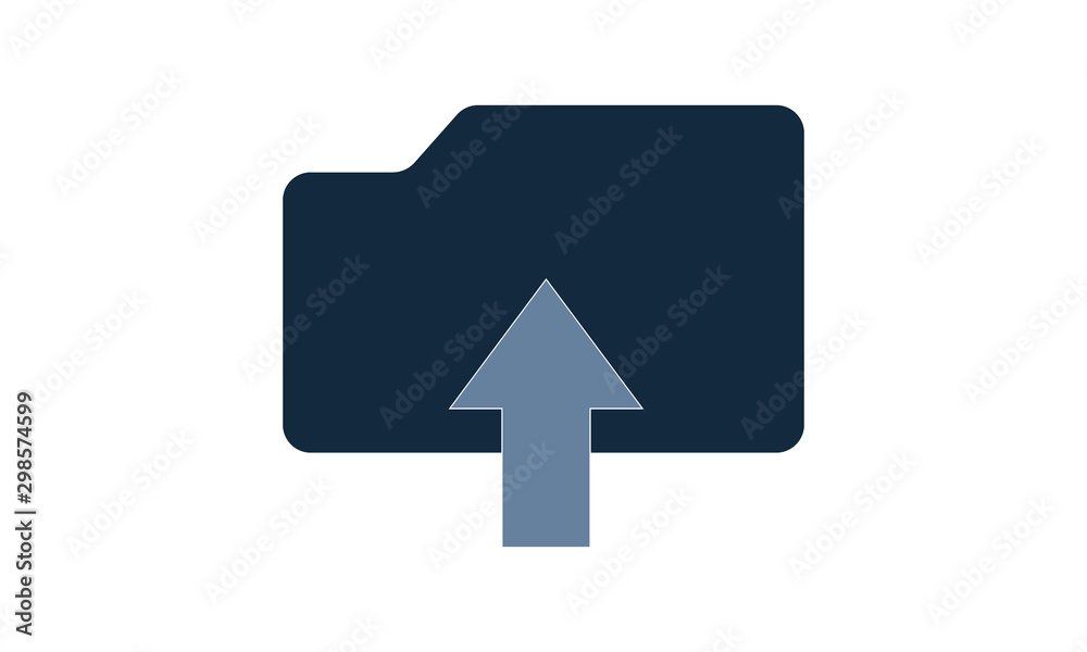 upload folder icon. flat illustration of upload folder vector icon for ... upload folder icon. flat illustration of upload folder vector icon for ...