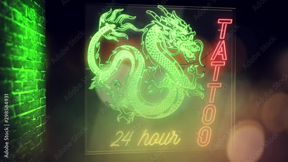 Realistic 3D render of a vivid and vibrant, dynamic animated flashing ...
