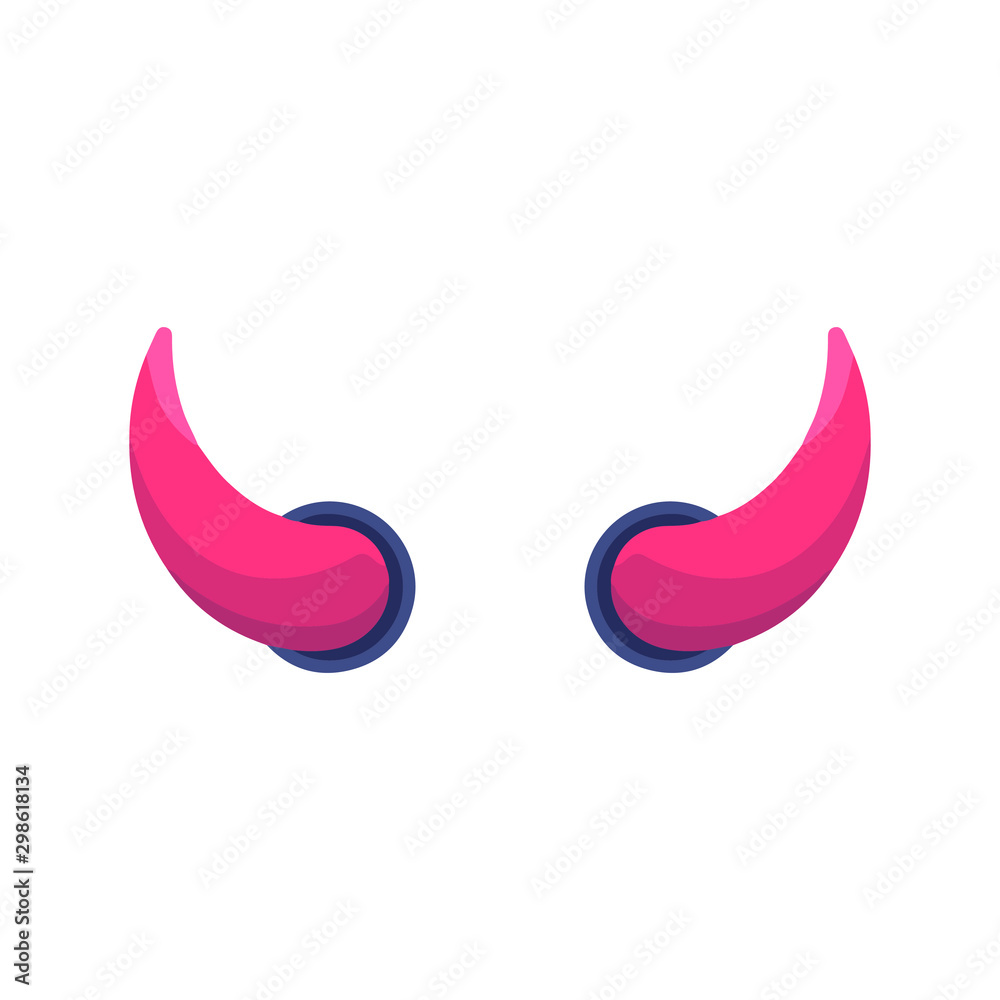 Devil horns icon Stock Vector | Adobe Stock