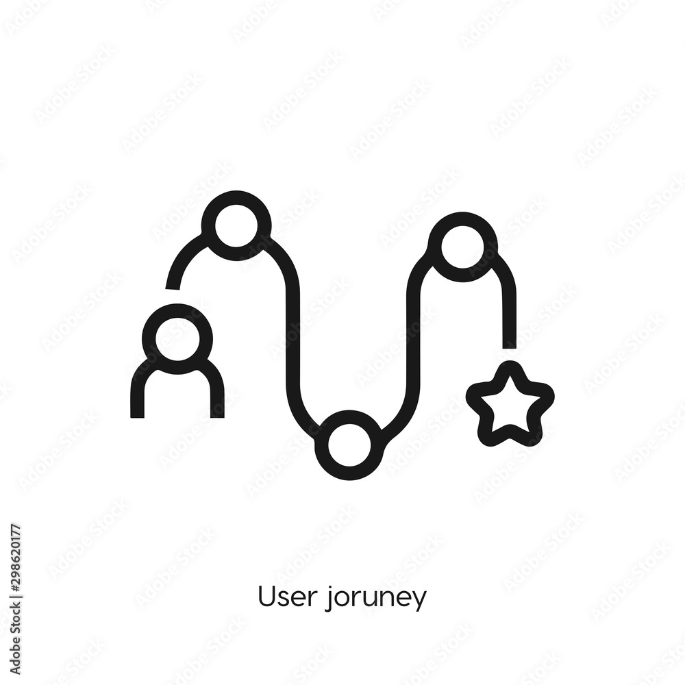 user journey icon vector Stock Vector | Adobe Stock