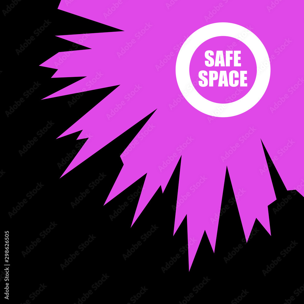 Safe space - ring and circle is protecting inner area, zone and ...