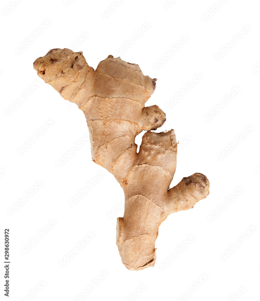 ginger root top view isolated on a white background Stock Photo | Adobe ...