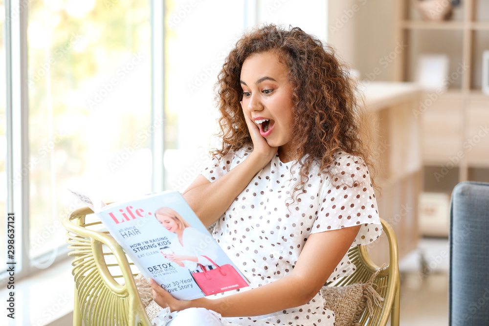 Woman Reading Fashion Magazine