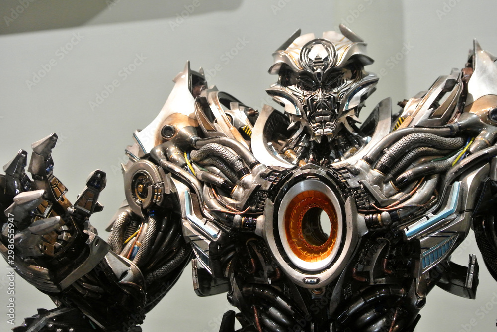 KUALA LUMPUR, MALAYSIA -APRIL 07, 2018: Megatron action figure of ...