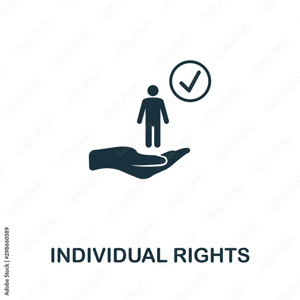 Individual Rights vector icon symbol. Creative sign from gdpr icons ...