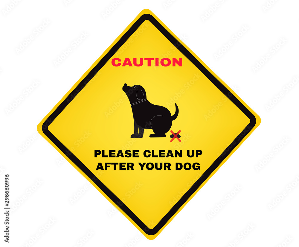 Animal Prevention signs, Caution board with message CAUTION PLEASE ...