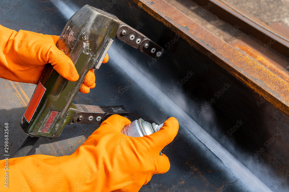 Step to Non-Destructive Testing(NDT) of welding with process Magnetic ...