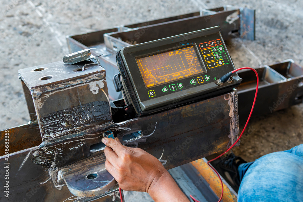 Step to Non-Destructive Testing(NDT) of welding with process Ultrasonic ...