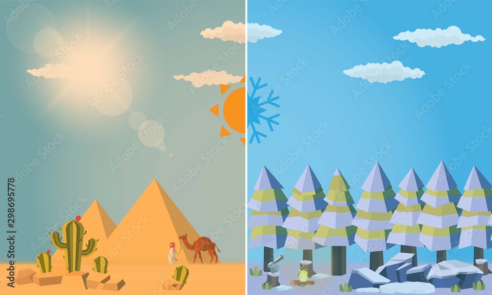 Hot And Cold Desert