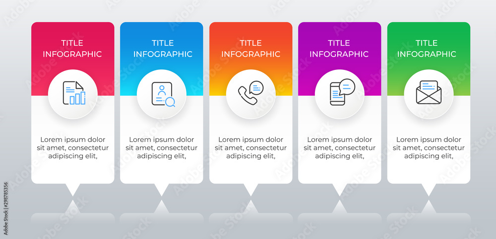 Abstract infographics steps template. Vector illustration. Can use for ...