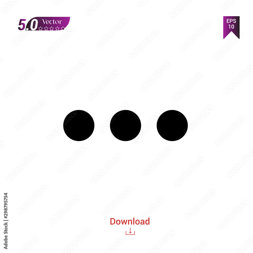 Outline Black ellipsis icon. ellipsis icon vector isolated on white ...