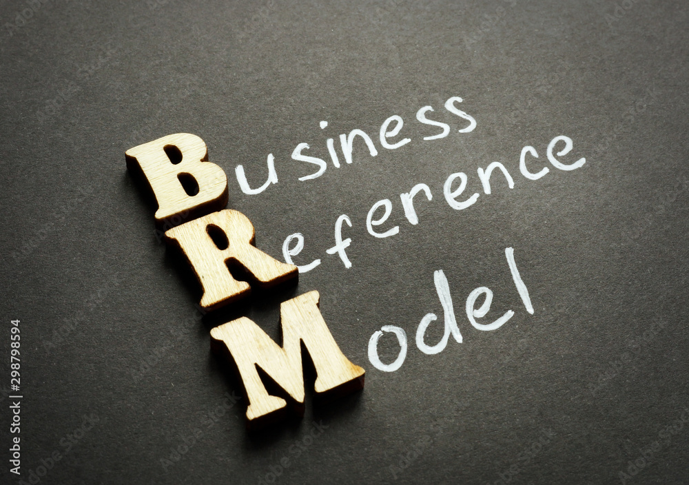 BRM - Business Reference Model from wooden letters. Stock Photo | Adobe ...