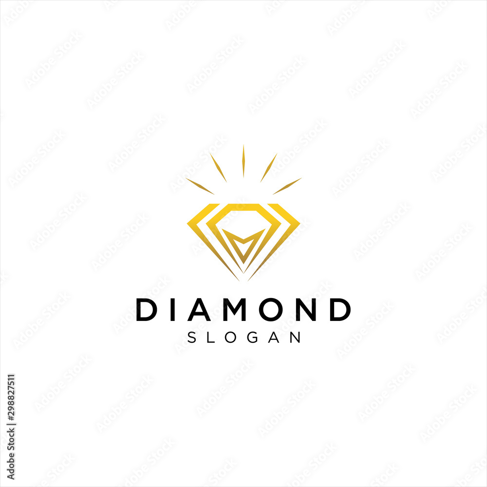 Creative Diamond Concept Logo Design Template Stock Vector | Adobe Stock