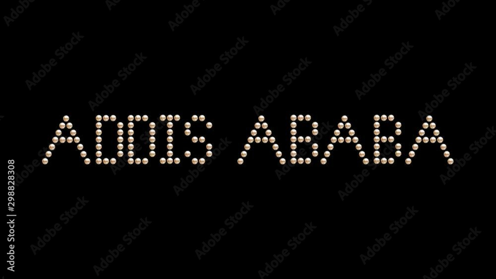 Stockvideo Addis Ababa Capital name of country Text sign title Loop ...