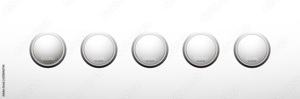 5 components chart make up something. Modern business circle ...