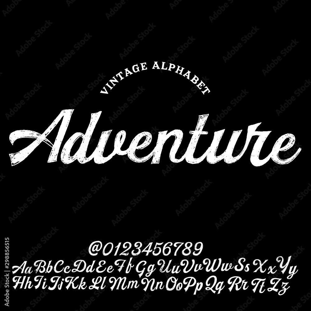 " adventure " hand drawn sans serif display typeface well suited for ...