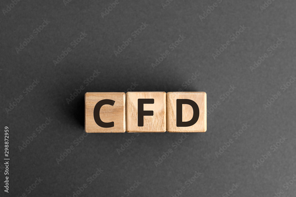 CFD - acronym from wooden blocks with letters, Contract For Difference ...