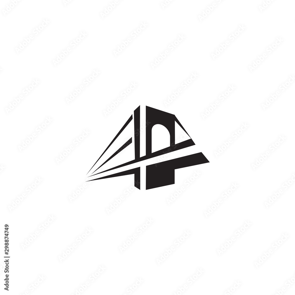 Bridge icon logo design inspiration vector template Stock Vector ...