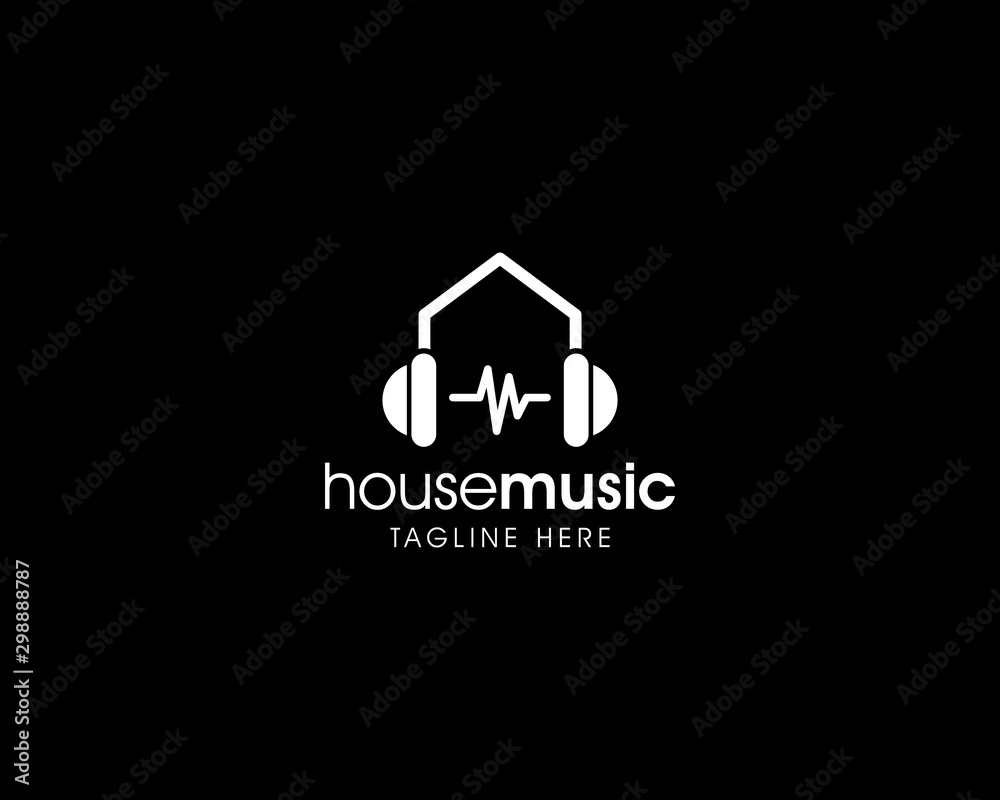 House Music Logo Design