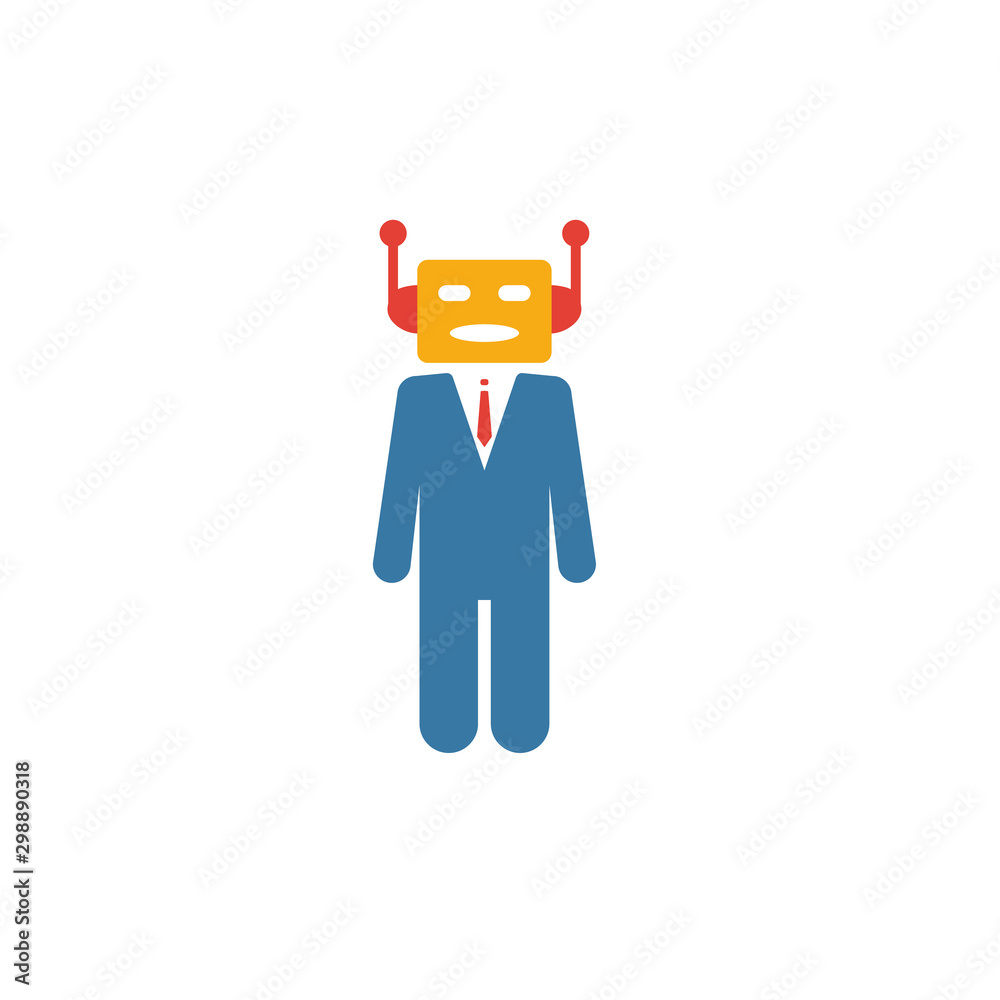 Robo-Advisors icon set. Four elements in diferent styles from fintech ...