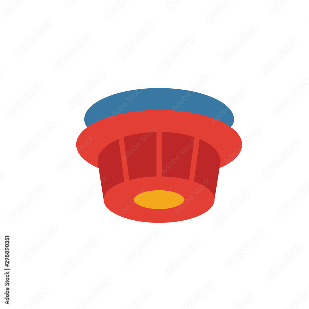 Smoke Detector icon. Simple flat element from fire safety collection ...