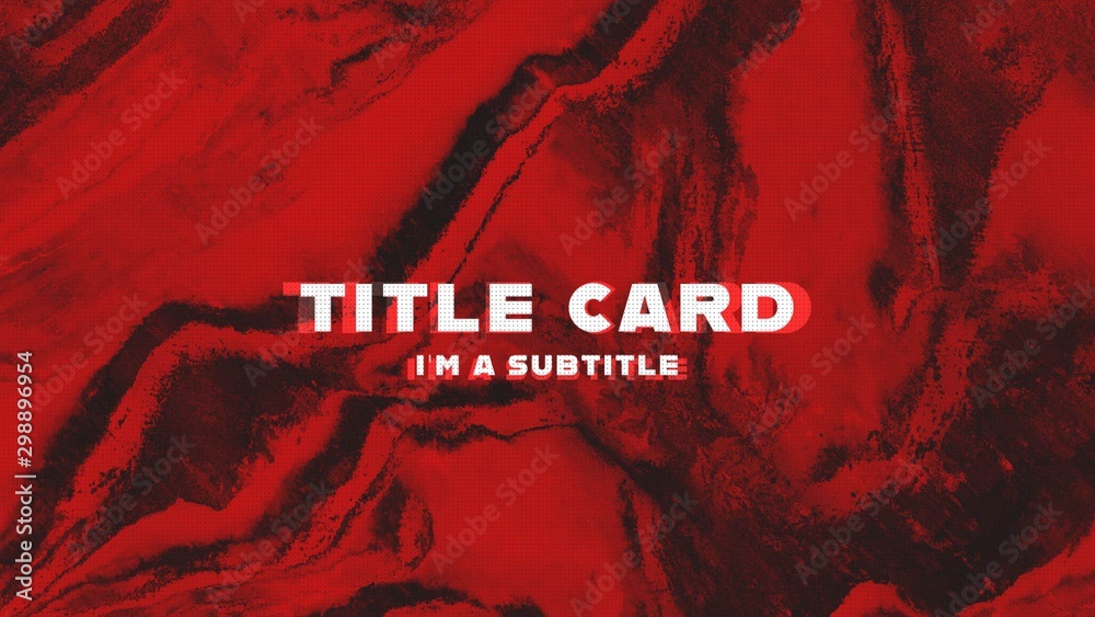 Gaming Channel Title Card Stock Template | Adobe Stock