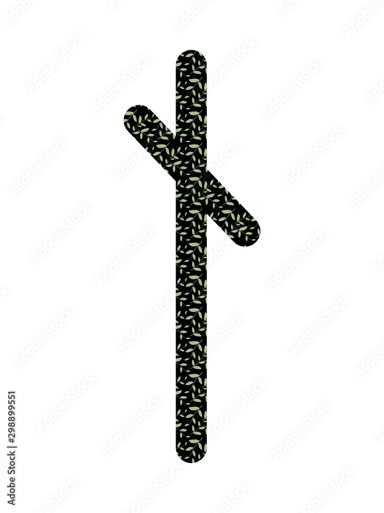 Nauthis. Ancient Scandinavian runes Futhark. Used in magical scripts ...