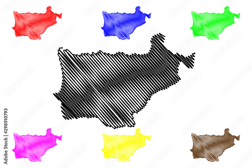 Akkar Governorate (Lebanese Republic, Governorates of Lebanon) map ...