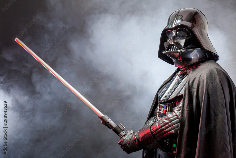 SAN BENEDETTO DEL TRONTO, ITALY. MAY 16, 2015. Portrait of Darth Vader ...