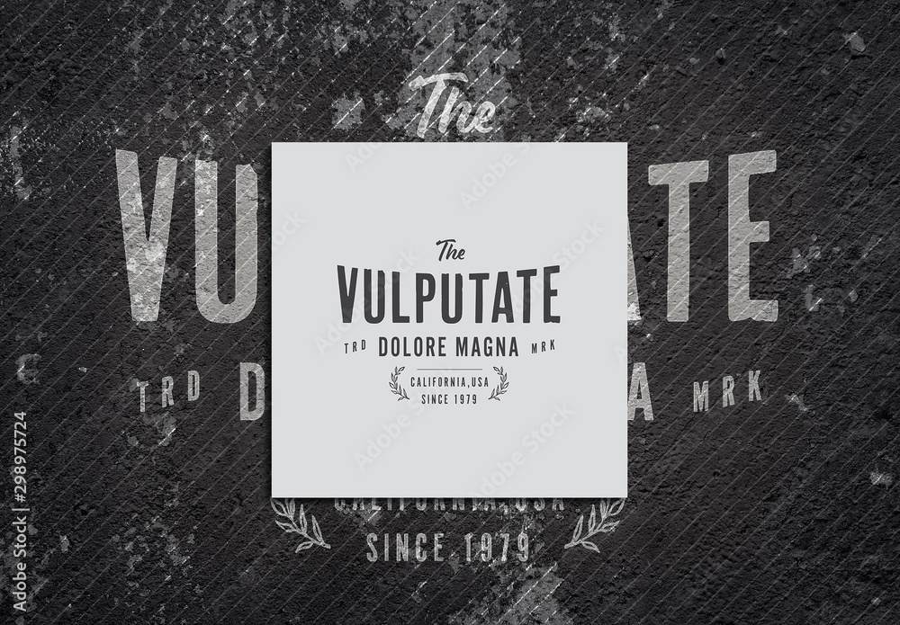 Bold Label Design Layout Stock Template | Adobe Stock