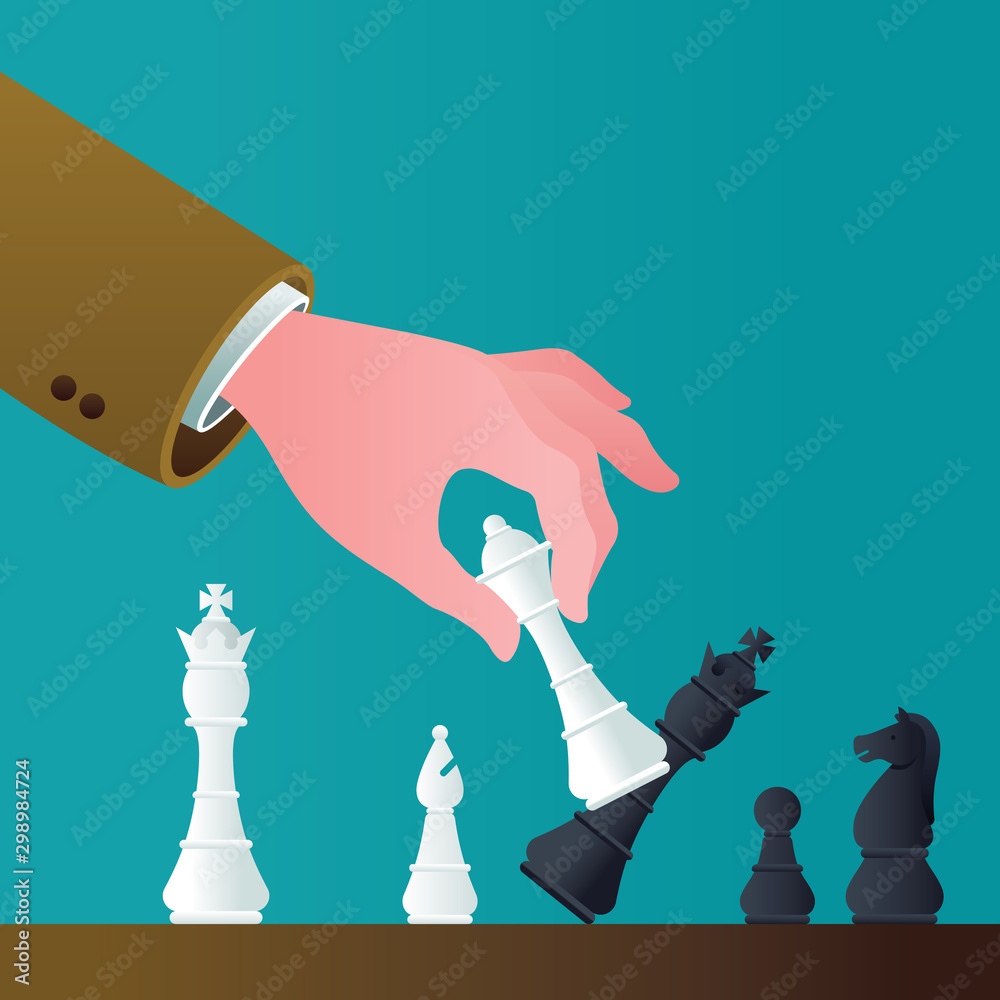 Checkmate Concept Illustration Stock Vector | Adobe Stock
