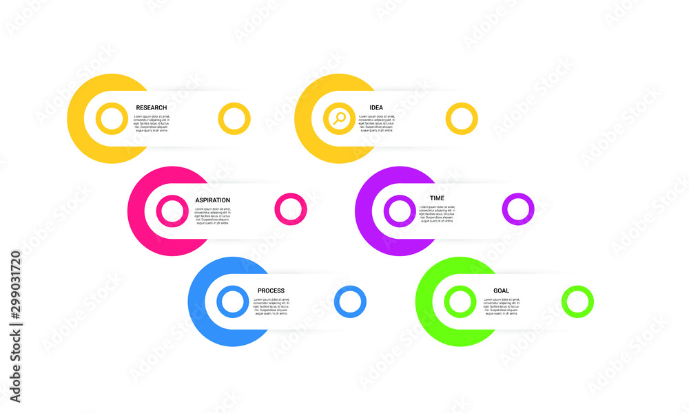 vector step Infographic stack chart design with icons and 6 options or ...
