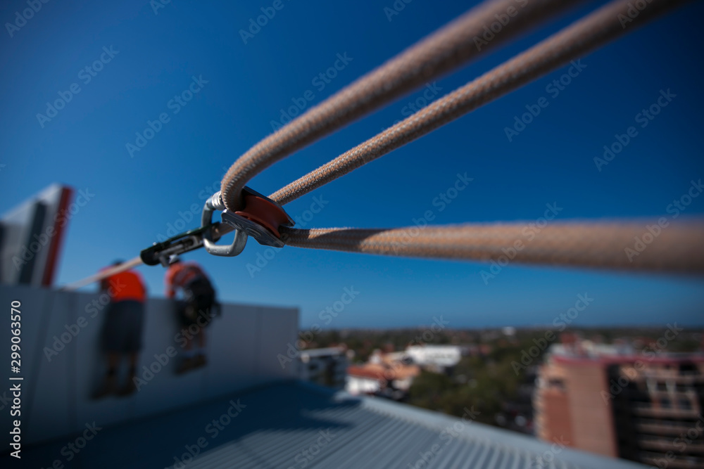 Advantage mechanical three two one pulley system rigged ready to used ...