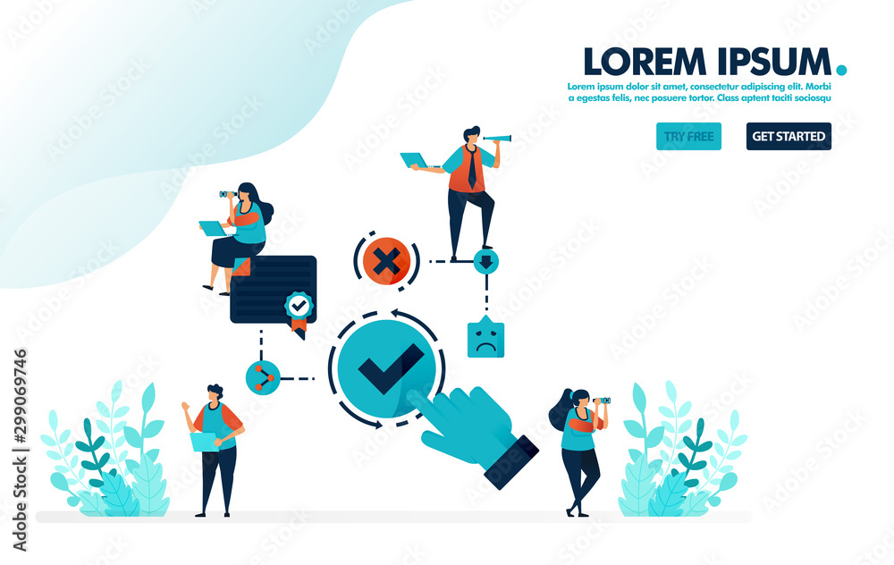 Verify option to share documents. Flowchart to select tick or cross ...