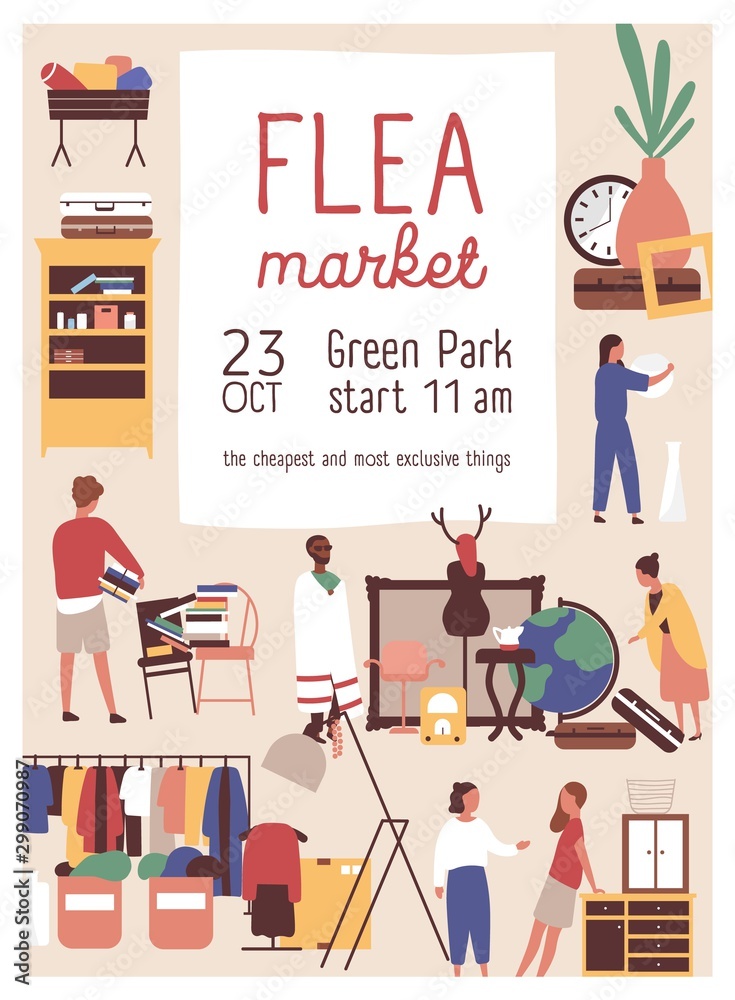 Flea Market Sign Template