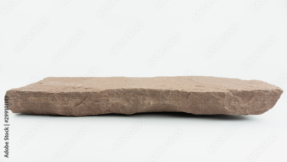 Sandstone isolated on White background, natural stone shelves and stone ...