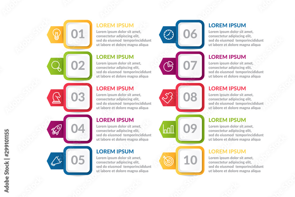 list infographic template design . business infographic concept for ...