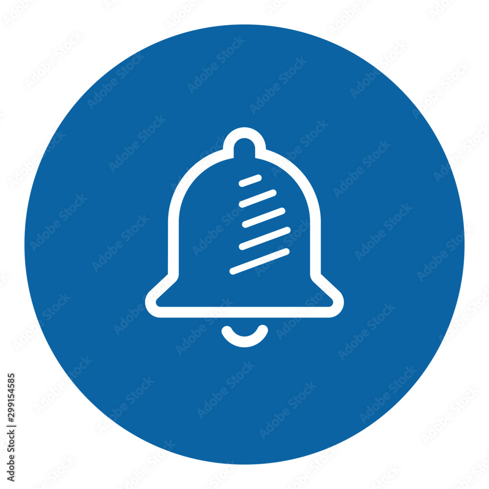 Blue Bell Icon, Vector Image Stock Vector | Adobe Stock